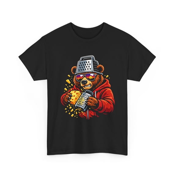 Bear Cheese Graphic Apparel Retro Synthwave Streetwear Design Funny ...
