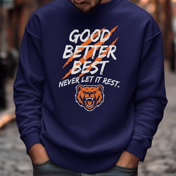 Bear Claw-Inspired Good Better Best, Motivational Quote Football ...