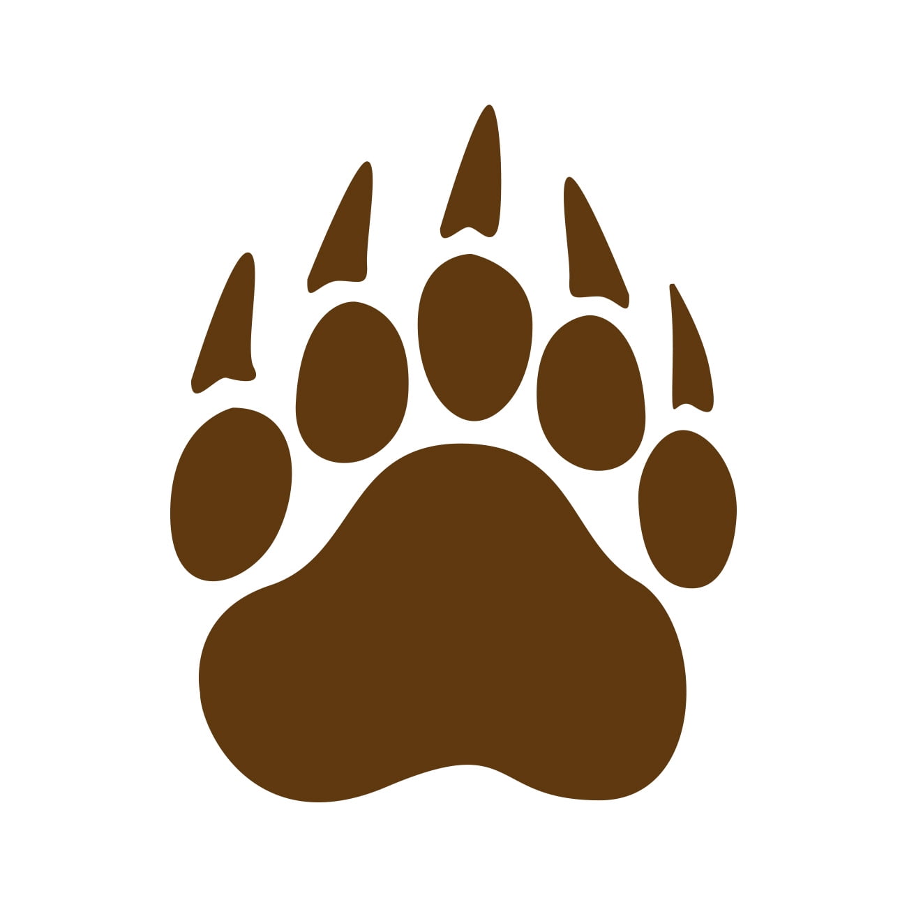 Bear Claw Sticker Decal Die Cut - Self Adhesive Vinyl - Weatherproof ...