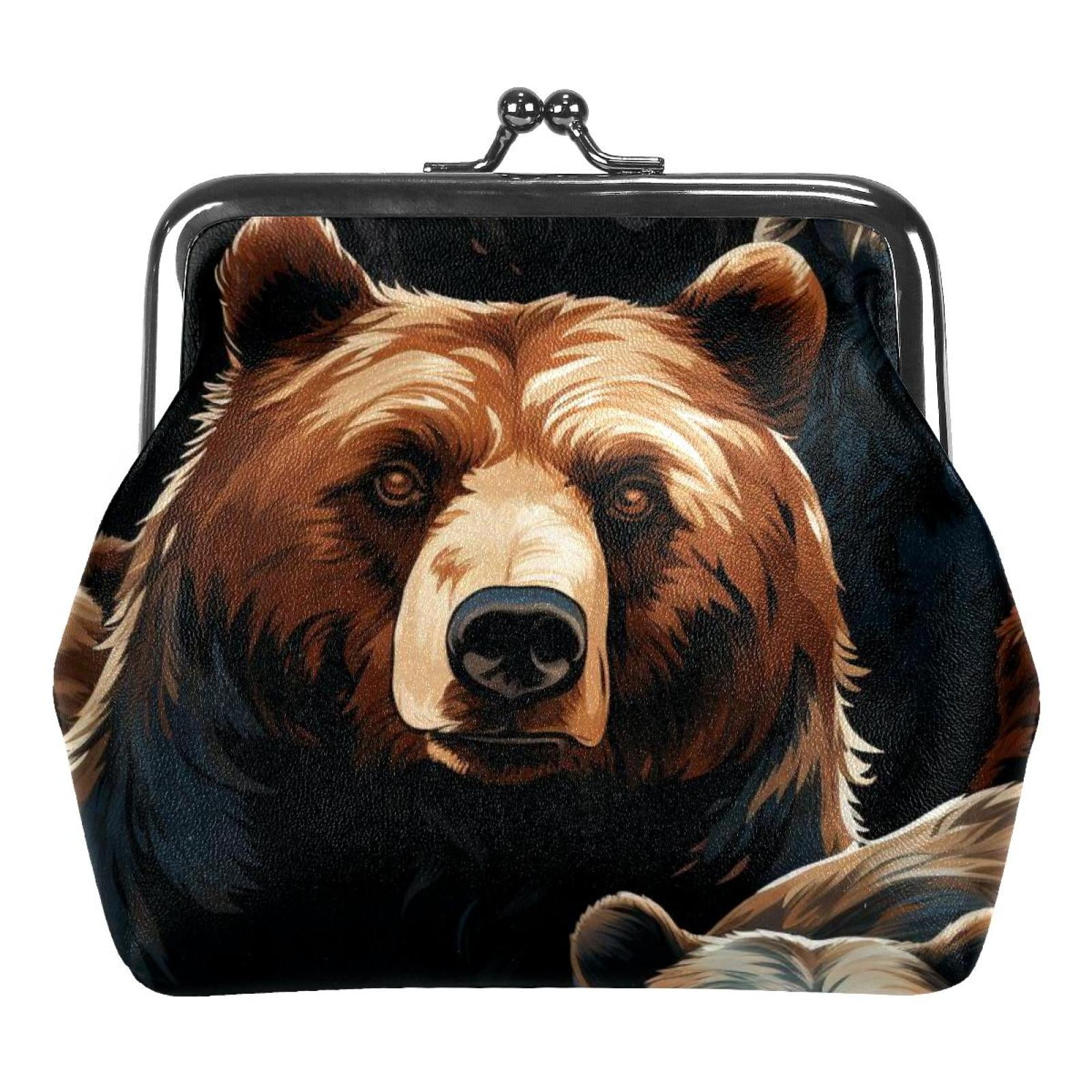 Bear Coin Purse Kiss Lock Change Purse Vintage Trinkets Pouch - Walmart.com