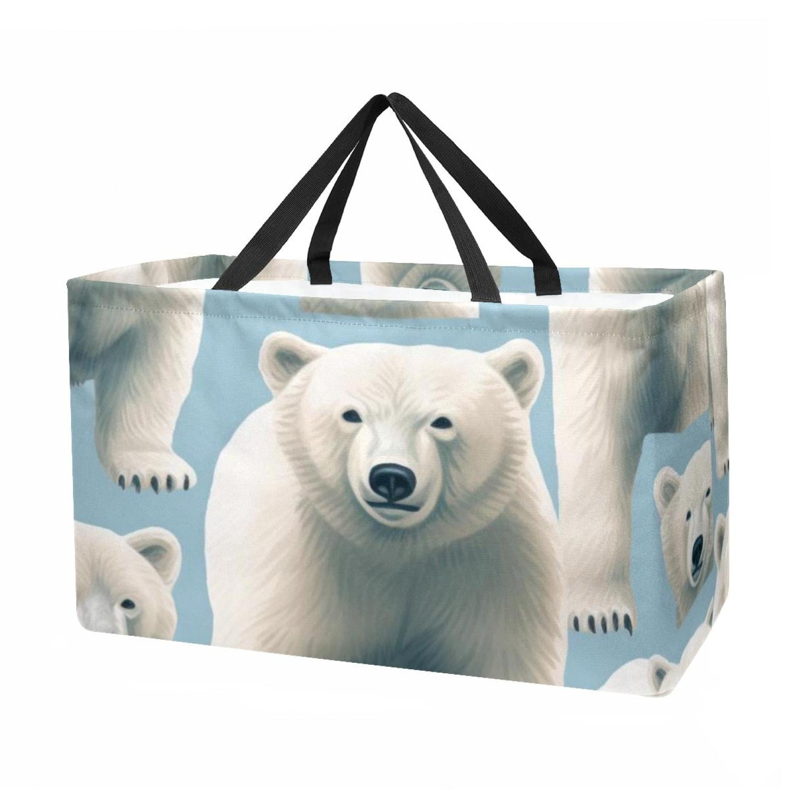 Bear Collapsible Foldable Storage Bin with Large Capacity, Oxford Cloth ...