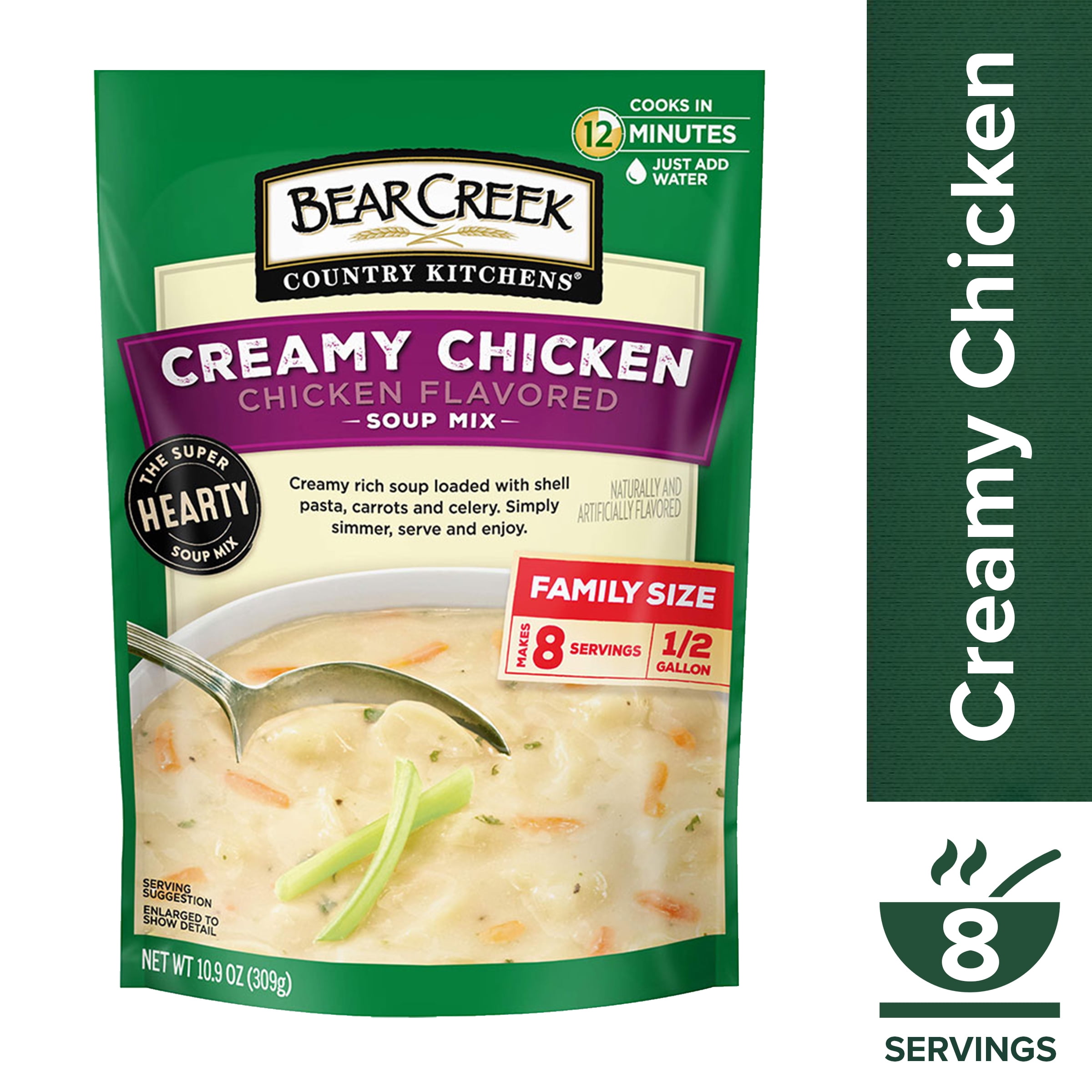 Bear Creek Creamy Chicken Soup Mix, 10.9 OZ Pouch, Hearty Homestyle ...