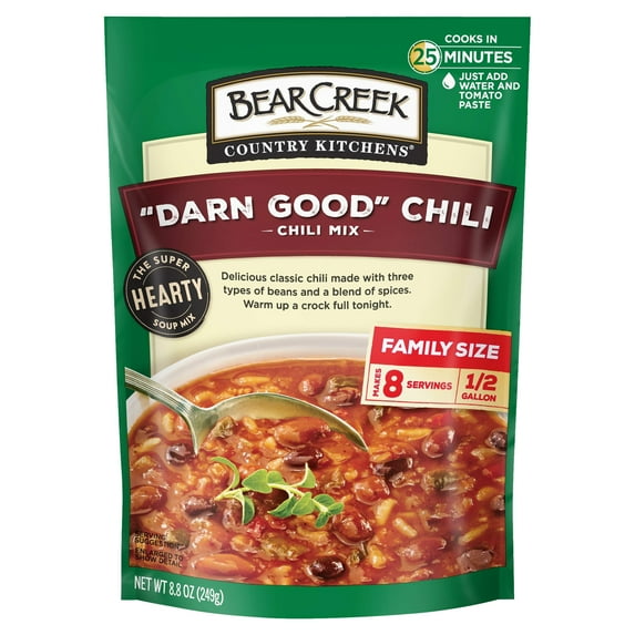 Bear Creek Country Kitchens Darn Good Chili Beans Soup Mix, 8.8 oz ...