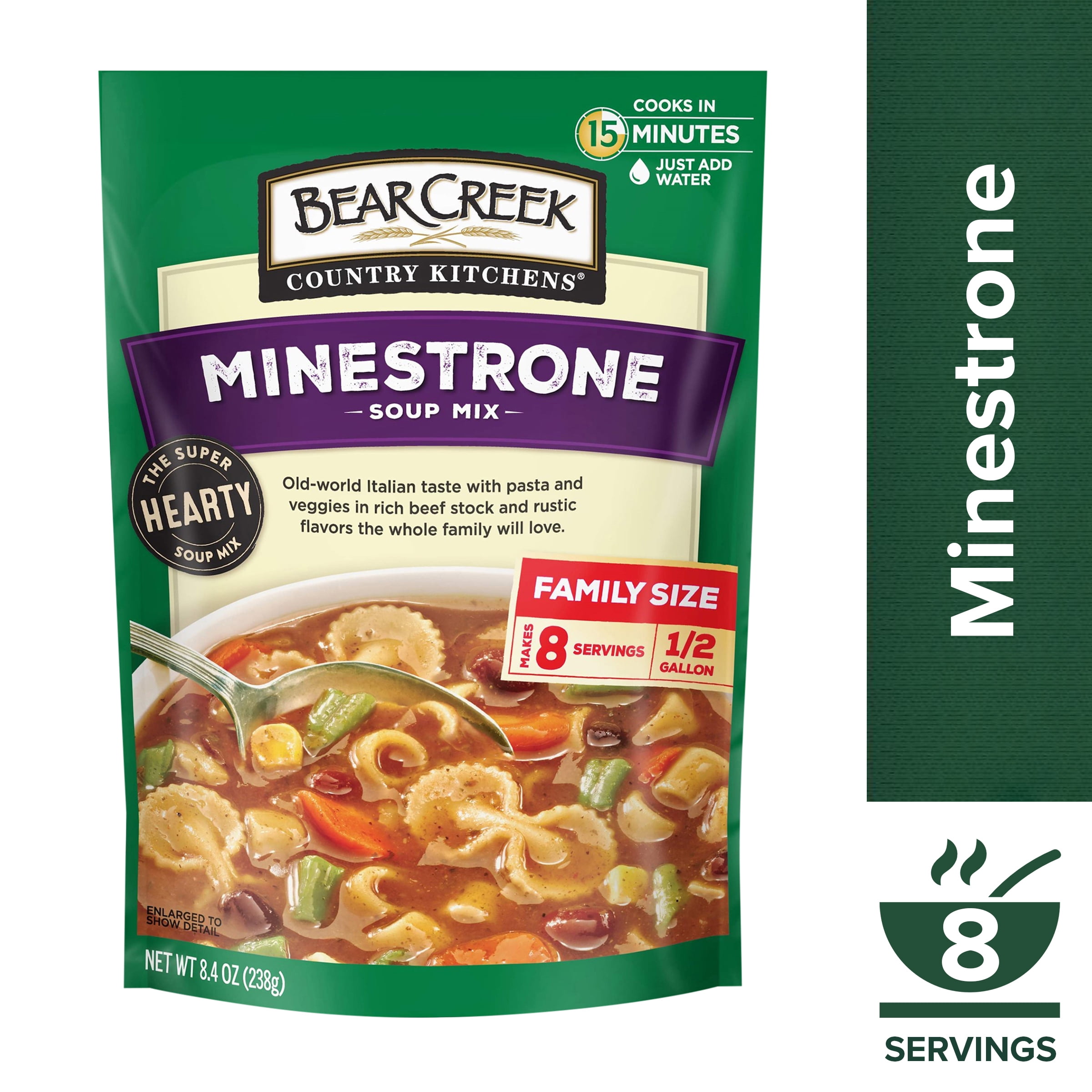 Bear Creek, Soup Mix, Minestrone, 8 Servings, 8.4 oz pouch - Walmart.com