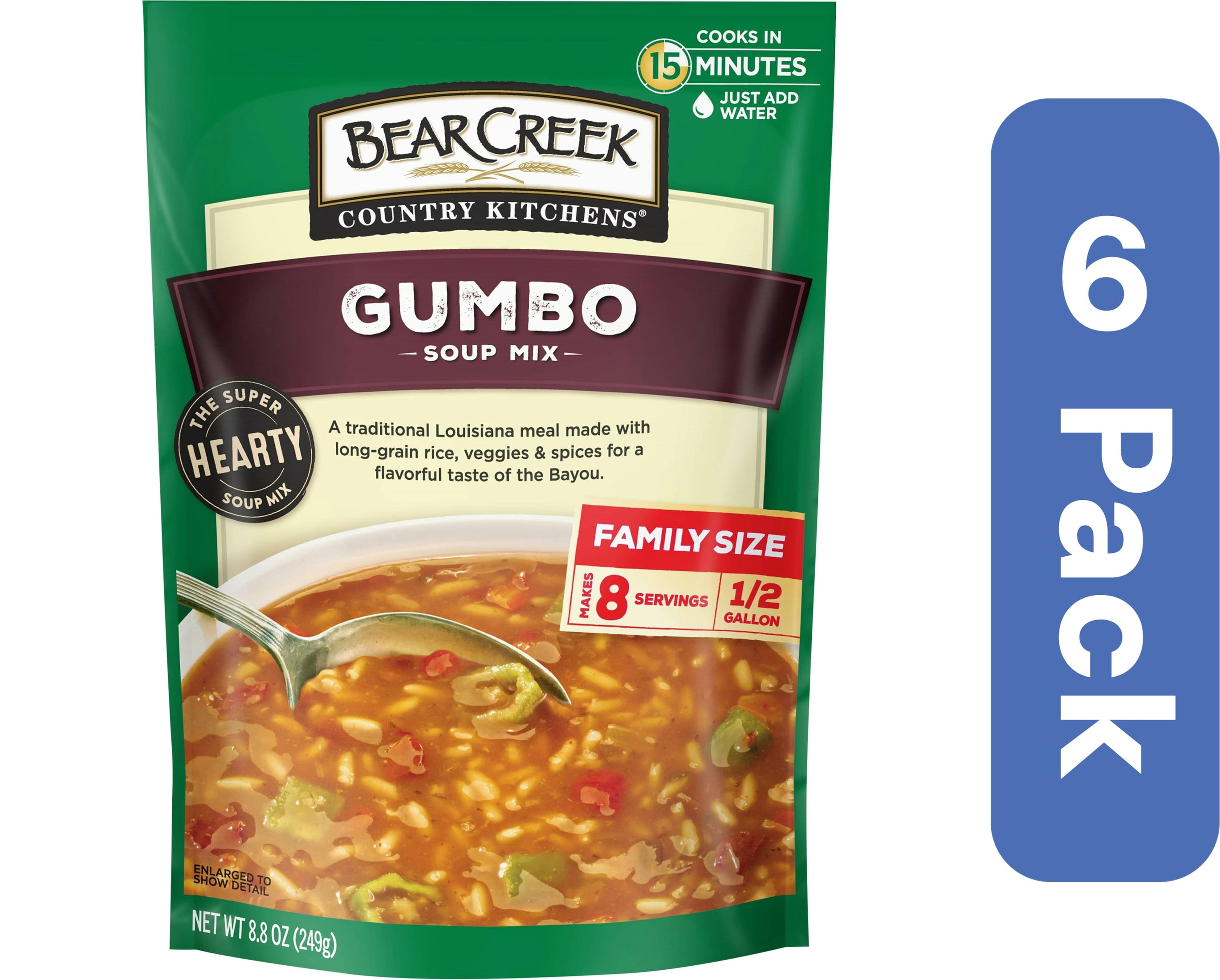 Bear Creek Gumbo Soup Mix 8.8 oz (Pack Of 6) - Walmart.com