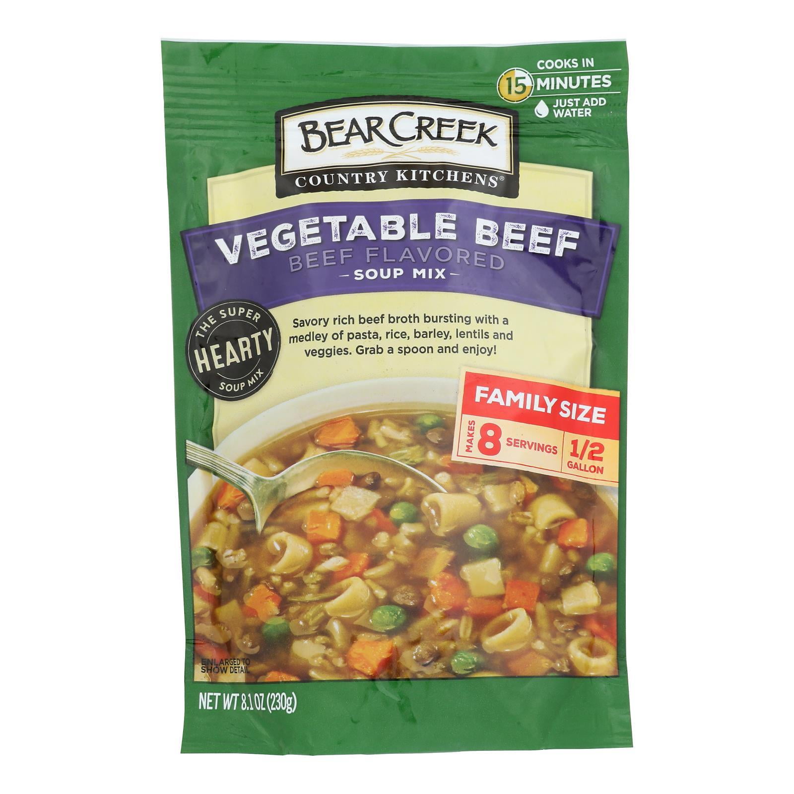 Bear Creek - Vegetable Beef Soup Mix with Barley, Corn, and Celery ...