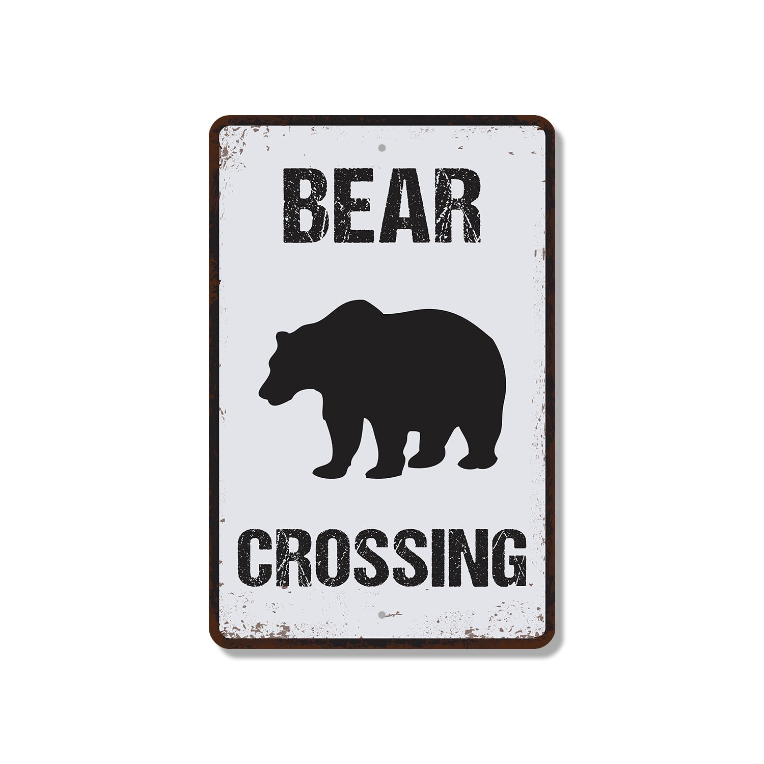 Bear Crossing 10 Inch x 14 Inch Novelty Plastic Sign Pause For Paws ...