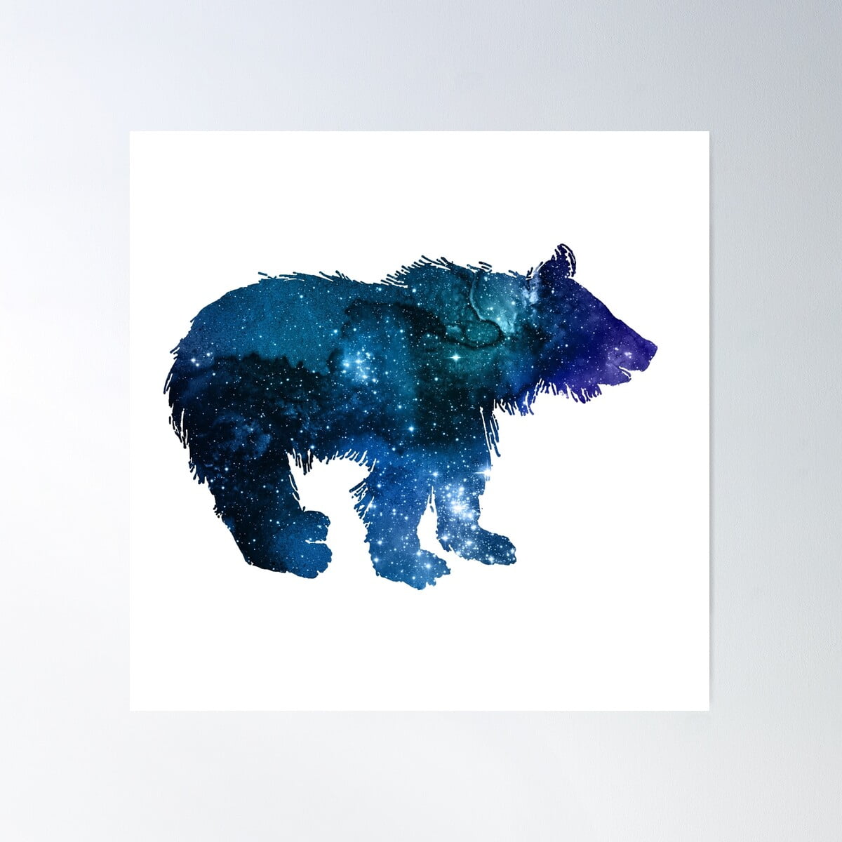 Bear Cub Poster Wall Art, Modern Wall Decor For Living Room Bedroom ...