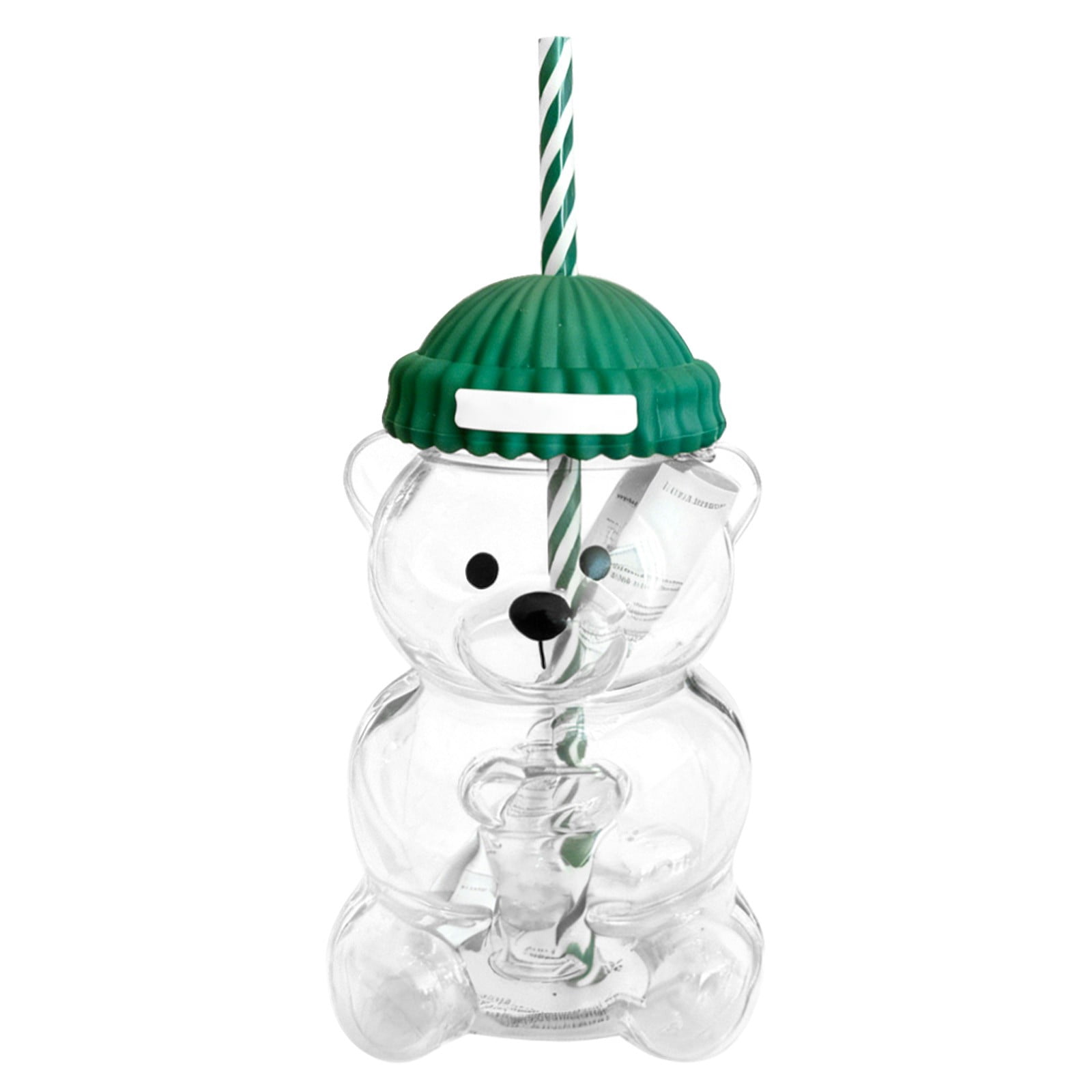 Bear Cup 2026 New Teed Bear Straw Cup Glass Mug – Cute Bears Glass Cup ...