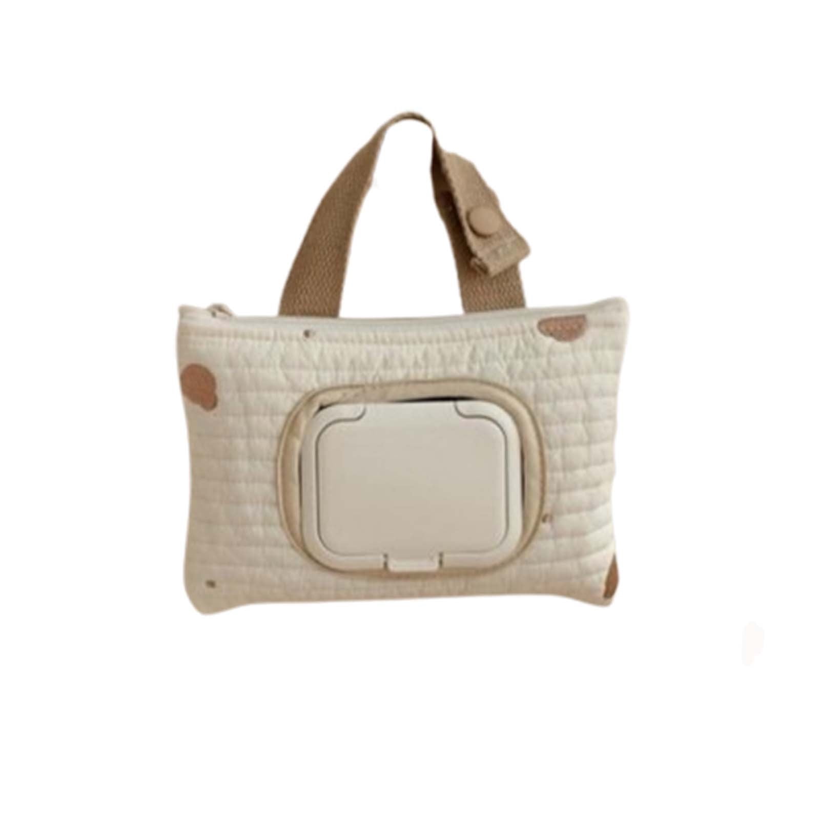 Bear Design Hanging Wet Wipe Bag – Elegant Embroidered Bear Dispenser ...