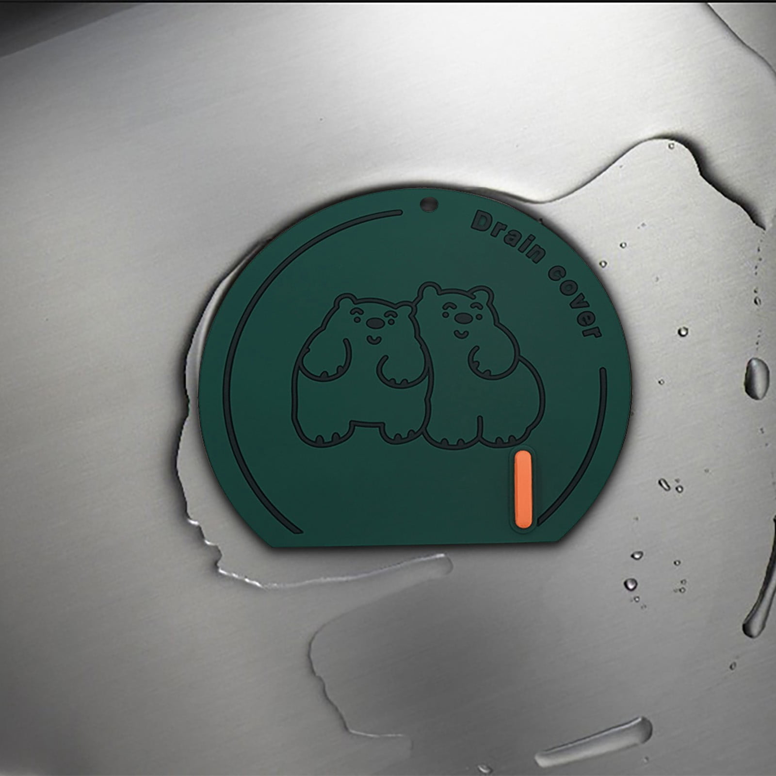 Bear Design Silicone Drain Cover, Odor-Proof Sewer Seal Mat for ...