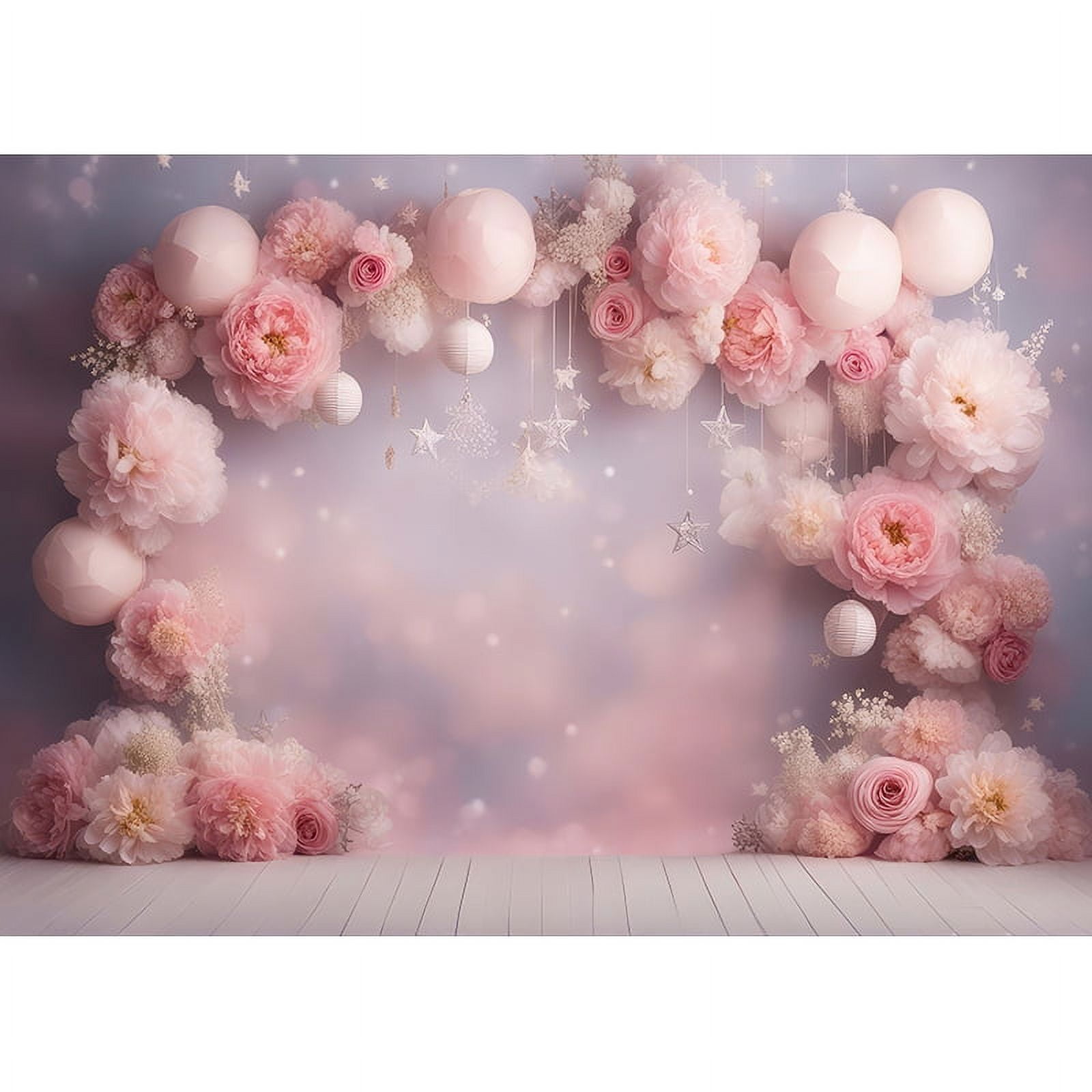 Bear Digital Background for Baby Birthday Cake Smash Studio Photography ...