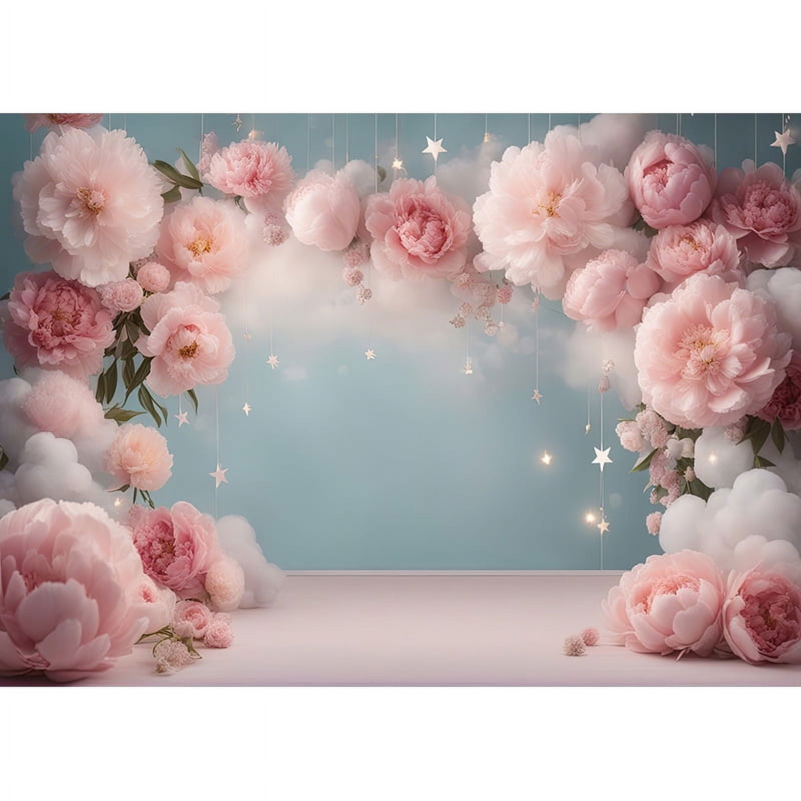 Bear Digital Background for Baby Birthday Cake Smash Studio Photography ...