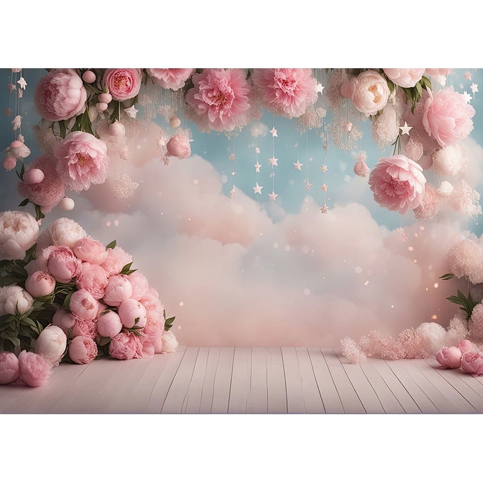 Bear Digital Background for Baby Birthday Cake Smash Studio Photography ...