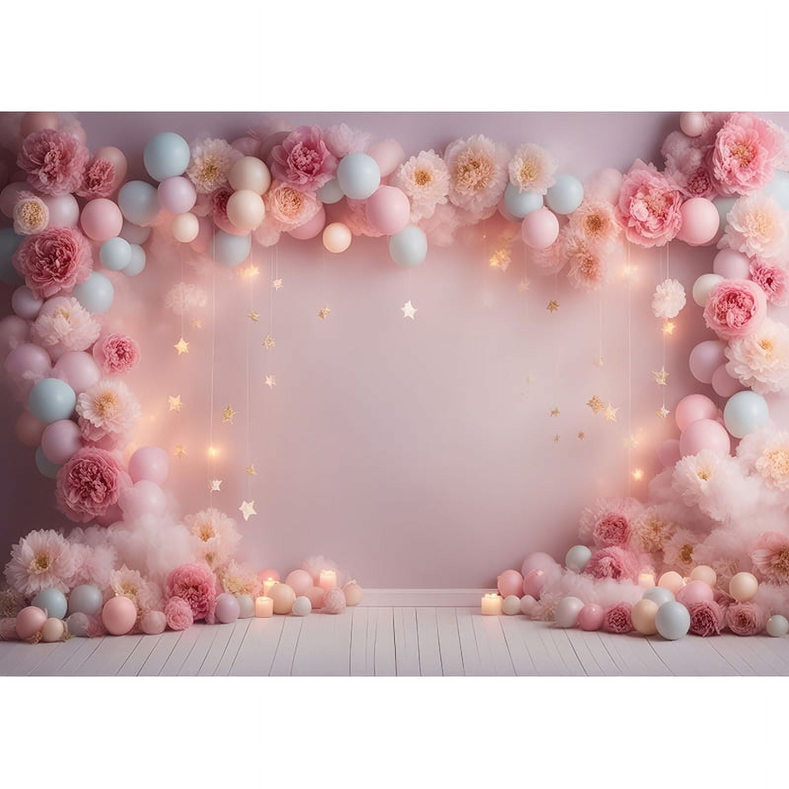 Bear Digital Background for Baby Birthday Cake Smash Studio Photography ...