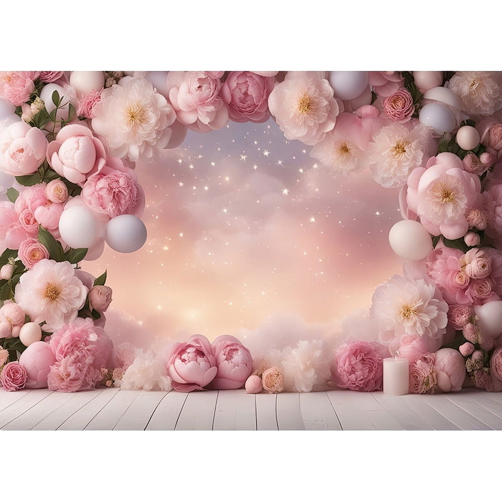 Bear Digital Background for Baby Birthday Cake Smash Studio Photography ...