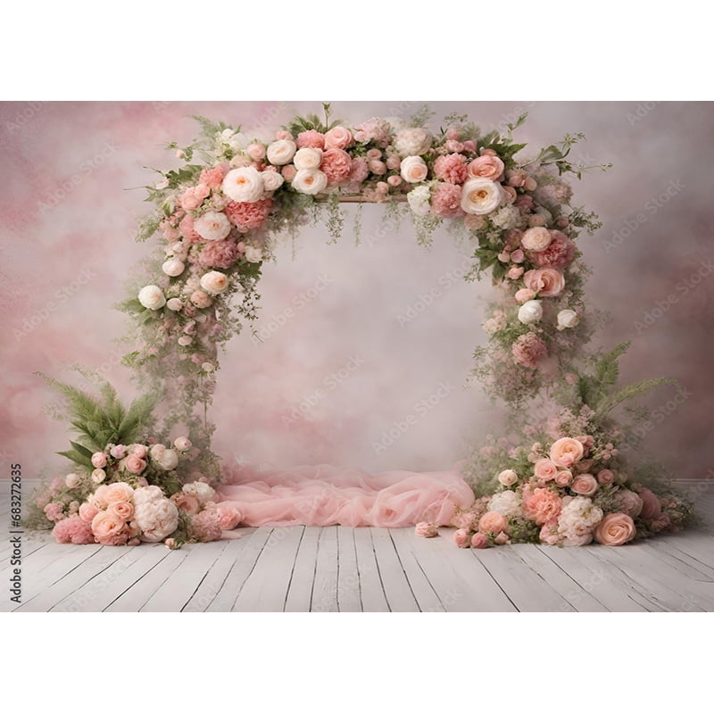 Bear Digital Background for Baby Birthday Cake Smash Studio Photography ...