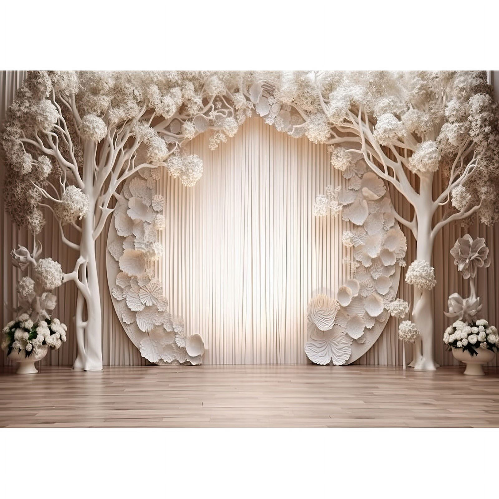 Bear Digital Background for Baby Birthday Cake Smash Studio Photography ...