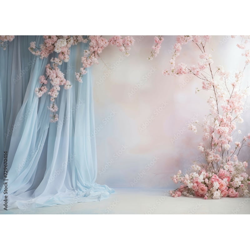 Bear Digital Background for Baby Birthday Cake Smash Studio Photography ...