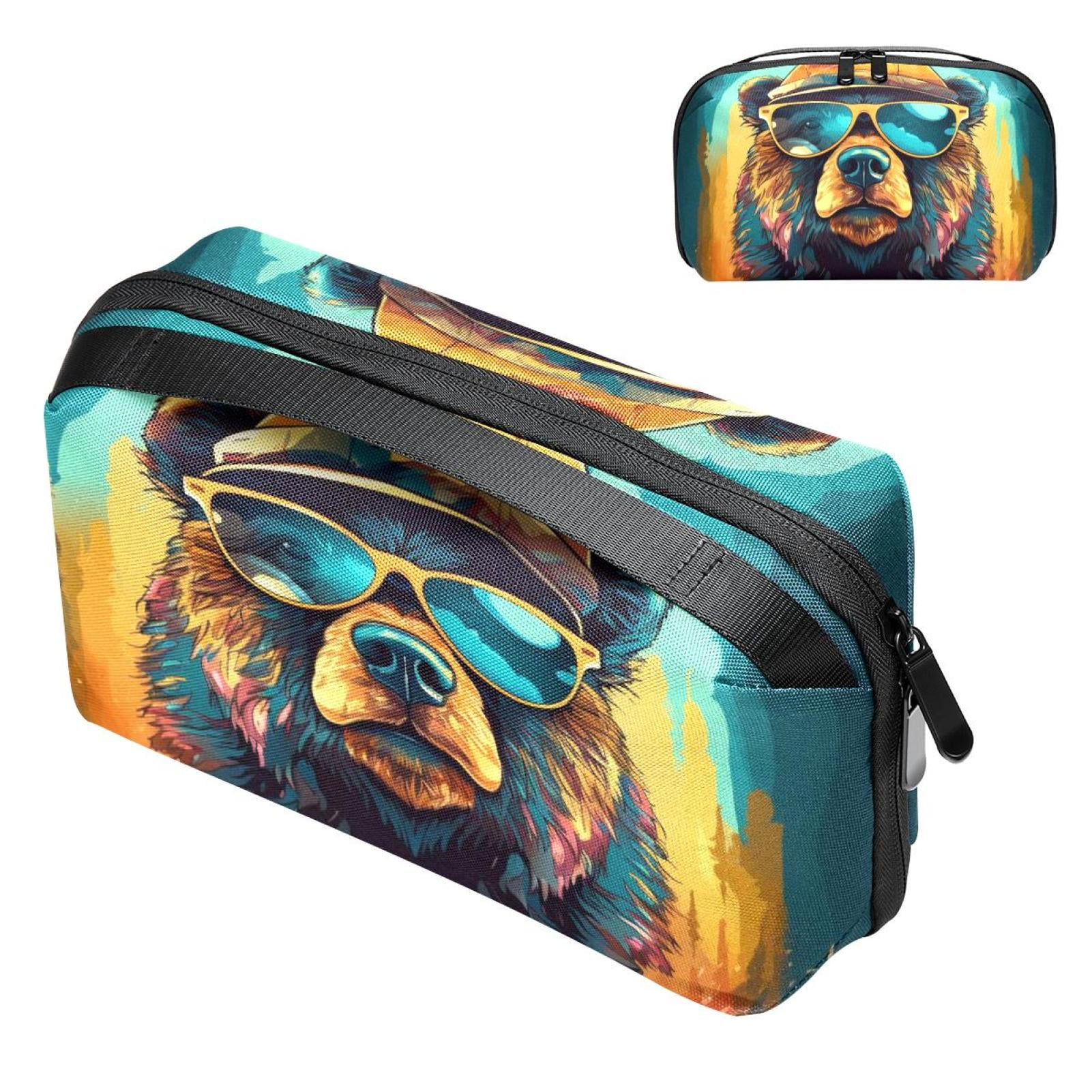 Bear Digital Organizer Bag with Waterproof Oxford Cloth, 5.9x9.44x3.14 ...
