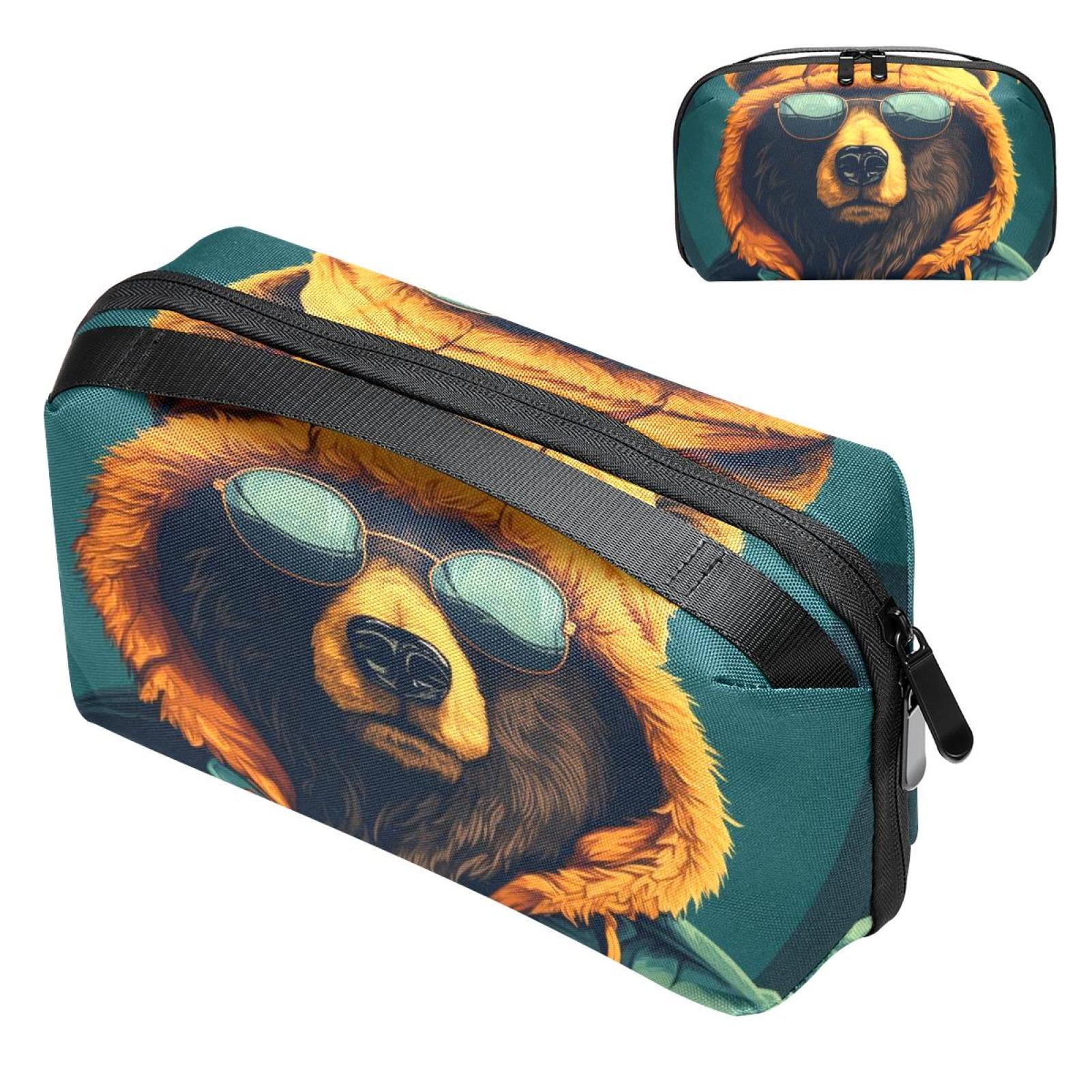 Bear Digital Organizer Bag with Waterproof Oxford Cloth, 5.9x9.44x3.14 ...