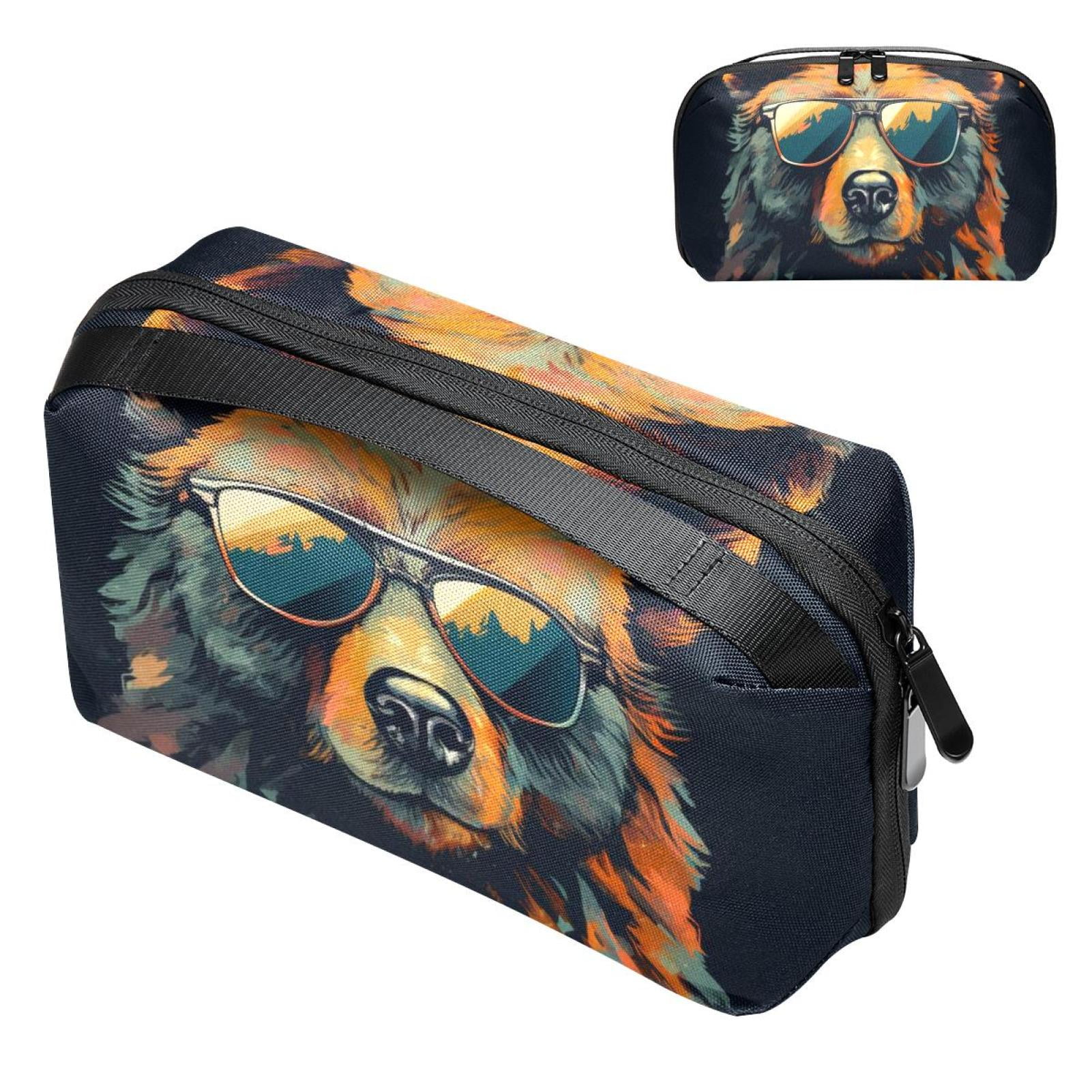 Bear Digital Organizer Bag with Waterproof Oxford Cloth, 5.9x9.44x3.14 ...