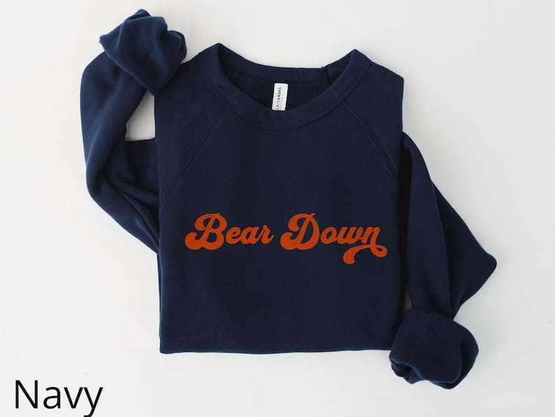 Bear Down Chicago Sweatshirt, Chicago Football Shirt, Game Day Shirt ...