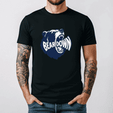 Bear Down Roaring Bear Mascot Sports Art Graphic Casual Apparel Top,for ...