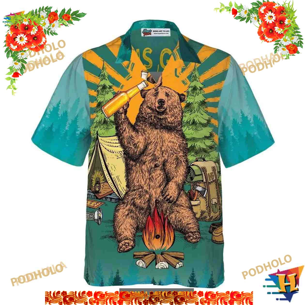 Bear Drink Beer, God Is Great Beer Is Good People Are Crazy, Aloha ...