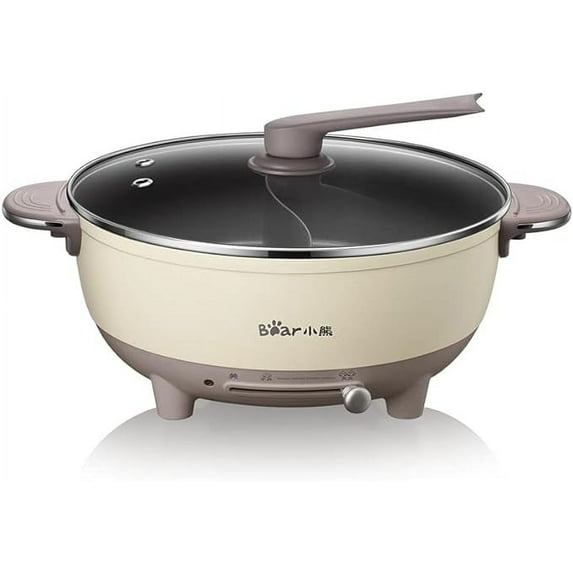 BEAR 6L Electric Hot Pot, Multi-Functional 2-Sided Cooker, 1500W ...