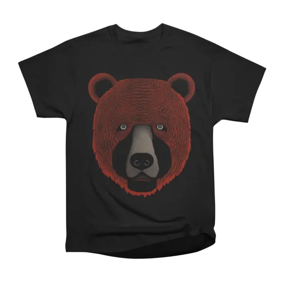 Bear Face T-Shirt Tee Gift For Him Merch For Her Apparel For Friend ...