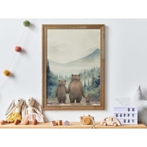 Bear Family Print, Bear Nursery Art, Family Of Four, Forest Animals ...