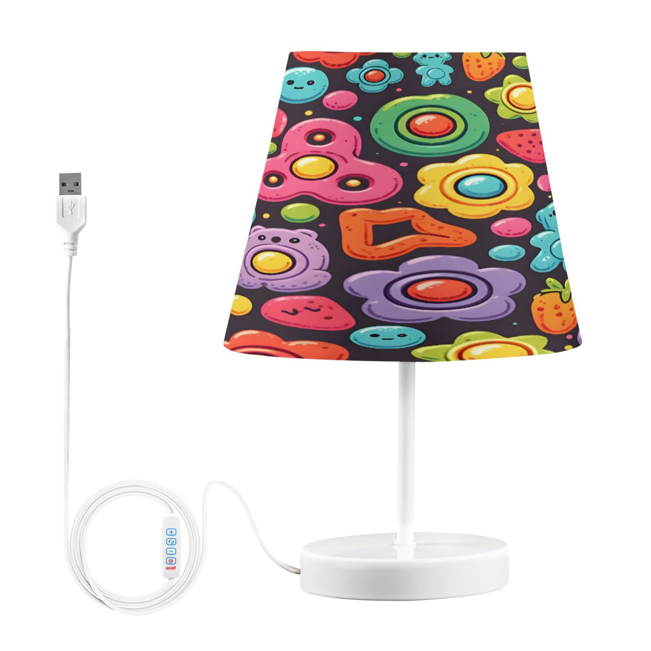 Bear Flower Carrot Toys Desk Lamp LED Table Nightstand Lamps with 3 ...