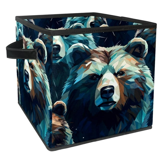 Bear Foldable Storage Bins With Handle 10 8x10 5x10 6 Large