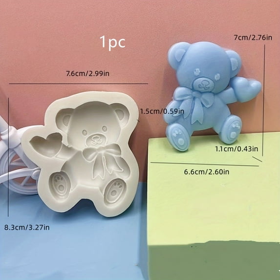 Bear Fondant Mousse Silicone Mold | Care Bear Chocolate Cake Mold ...
