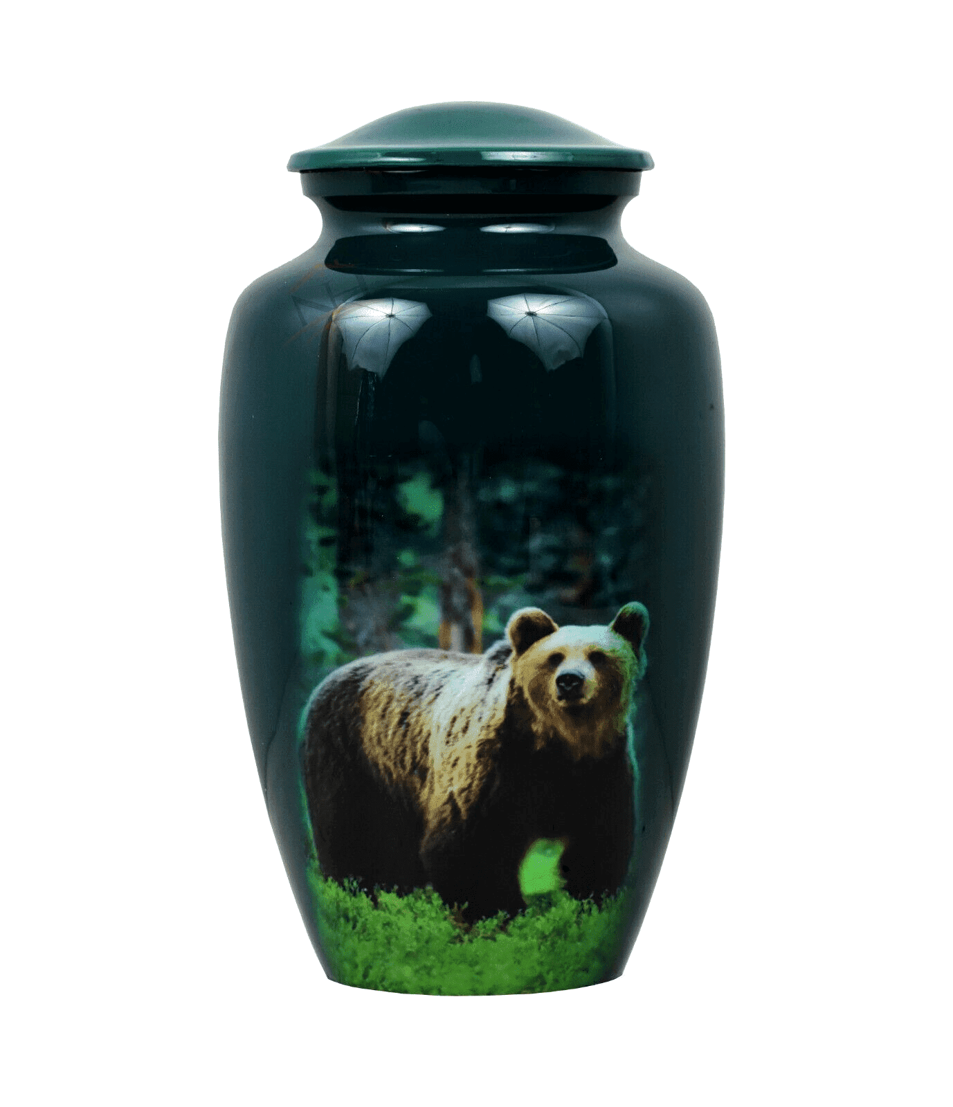 Bear In Forest urn Ashes Keepsake urn | Cinerary Urns Burial Urns | Pet ...