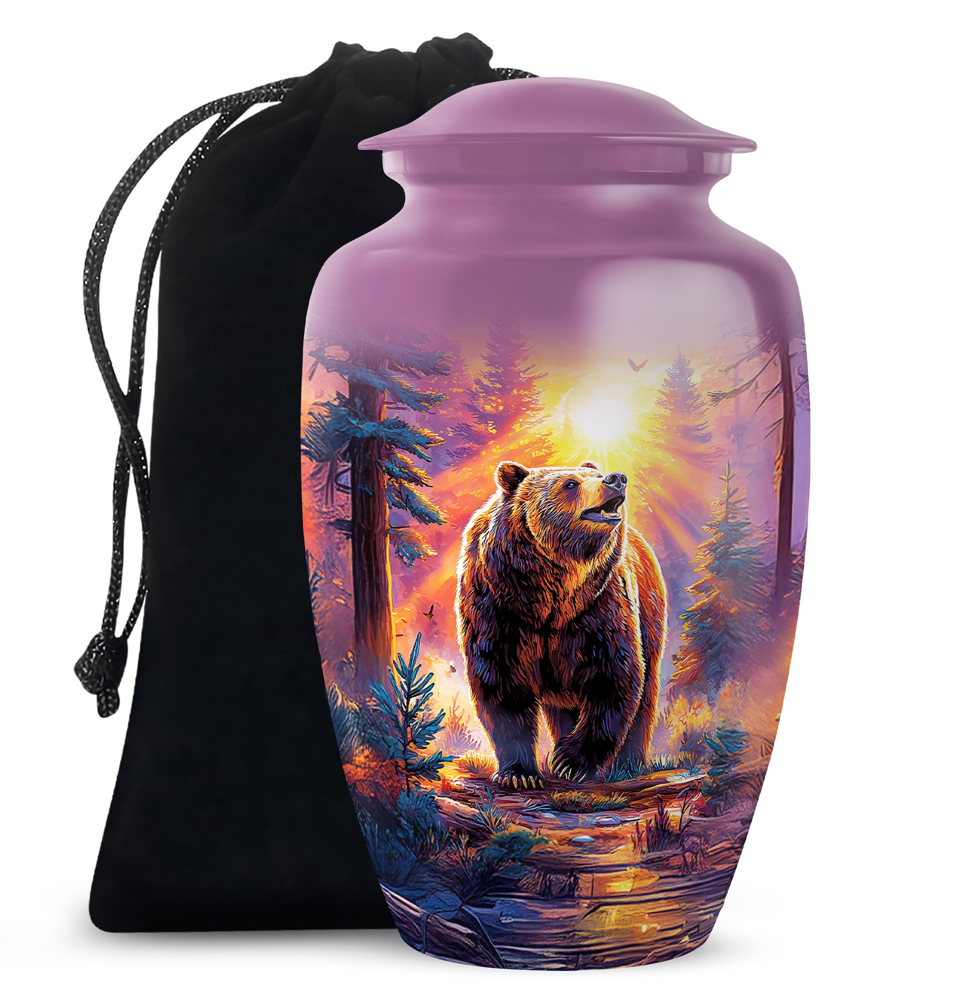Bear Funeral Urn For Male, Cremation Urn For Human Ashes Adult Female ...