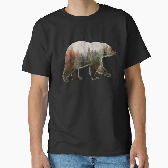 Bear Funny Animal M2753 T-Shirt, for Men and Women, Up to 5XL - Walmart.com