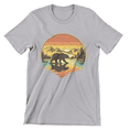 Bear Graphic T-Shirt – Mountain Sunset Wildlife Tee, Outdoor Nature ...