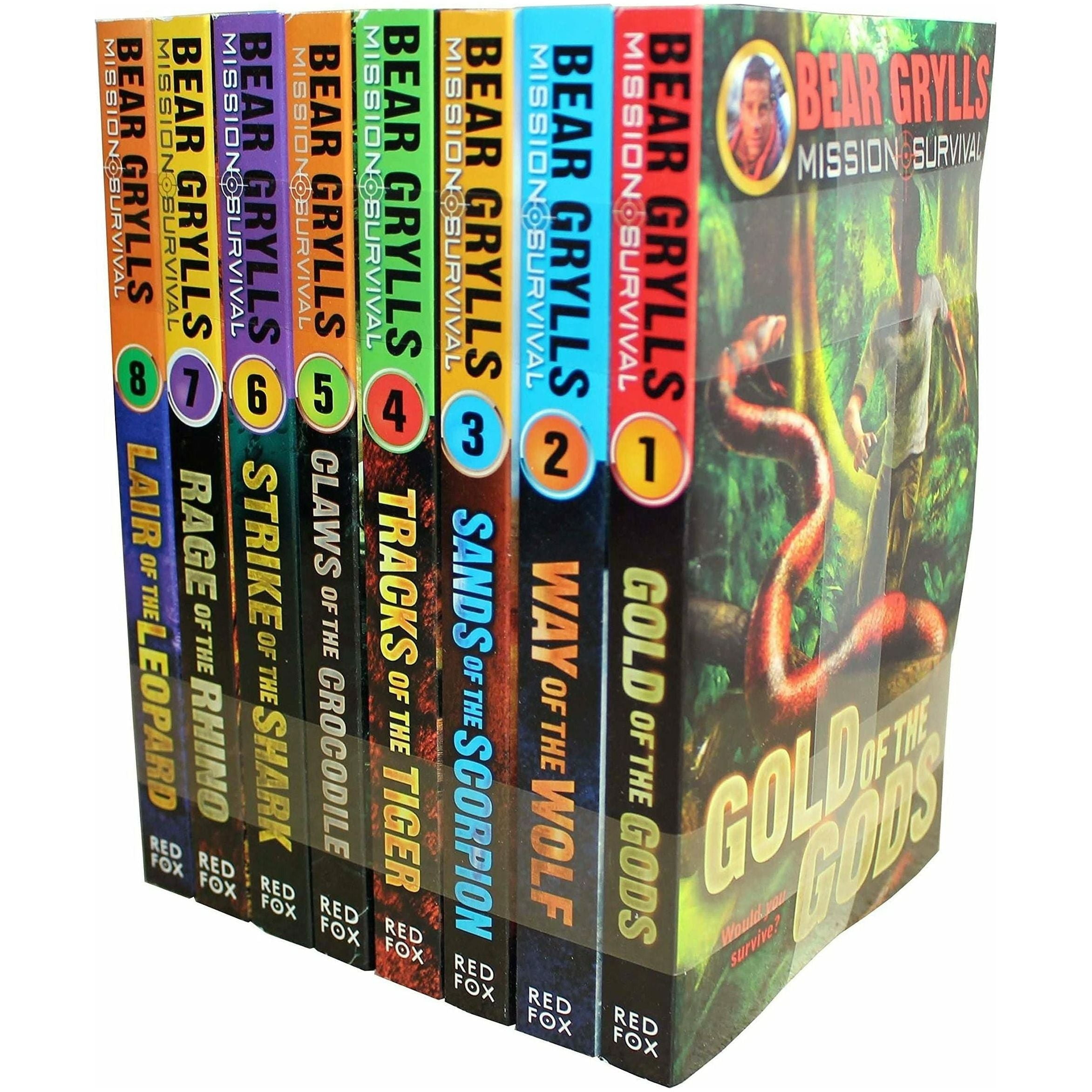 Bear Grylls Mission Survival Collection 8 Books Set Claws of the ...