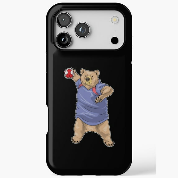 Bear Handball Player Sport Phone Case Protective and Compatible iPhone ...