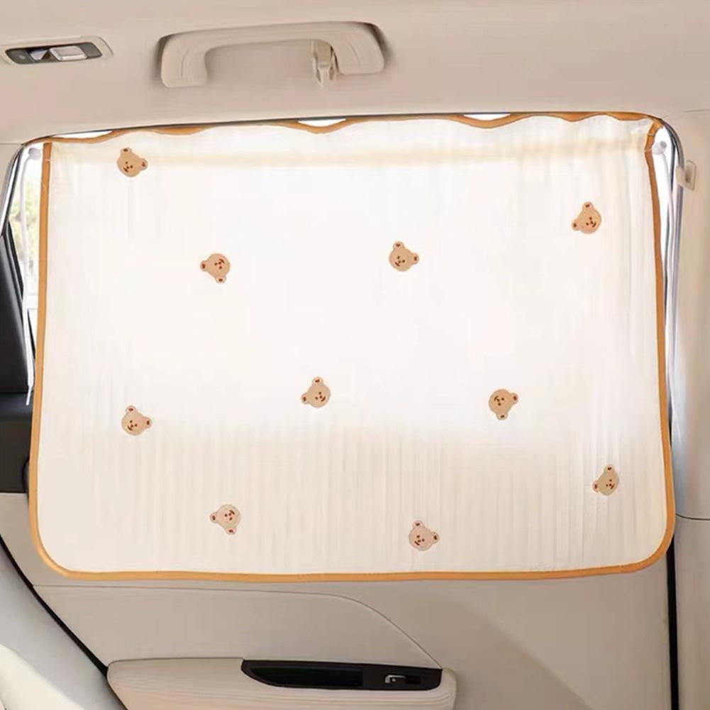 Bear Head Edging Thickened Car Sunshade Quilted Embroidery Sun ...