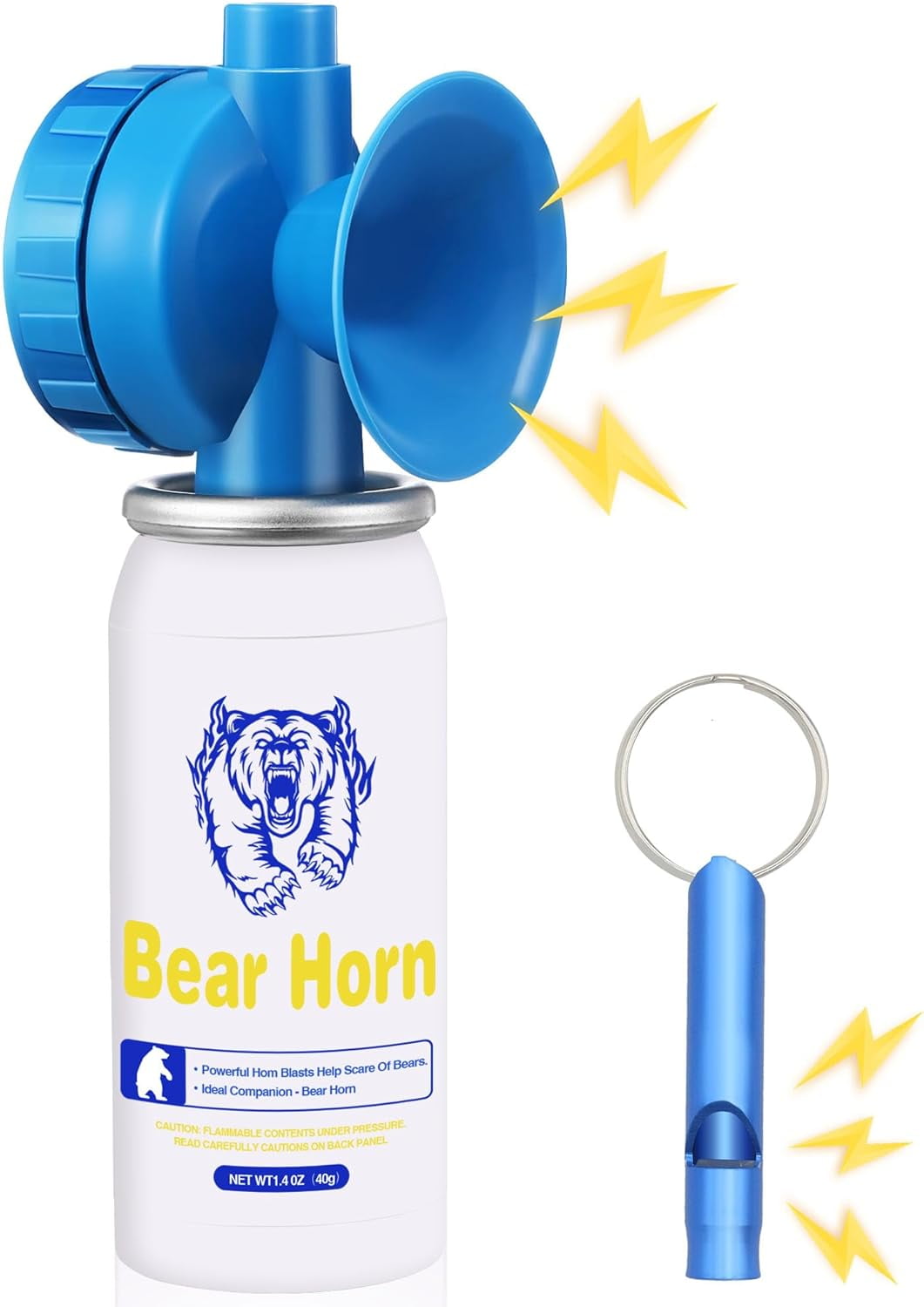 Bear Horn Self Defense, Loud Mini Safety Air Horn, Heard Up to 0.5 ...