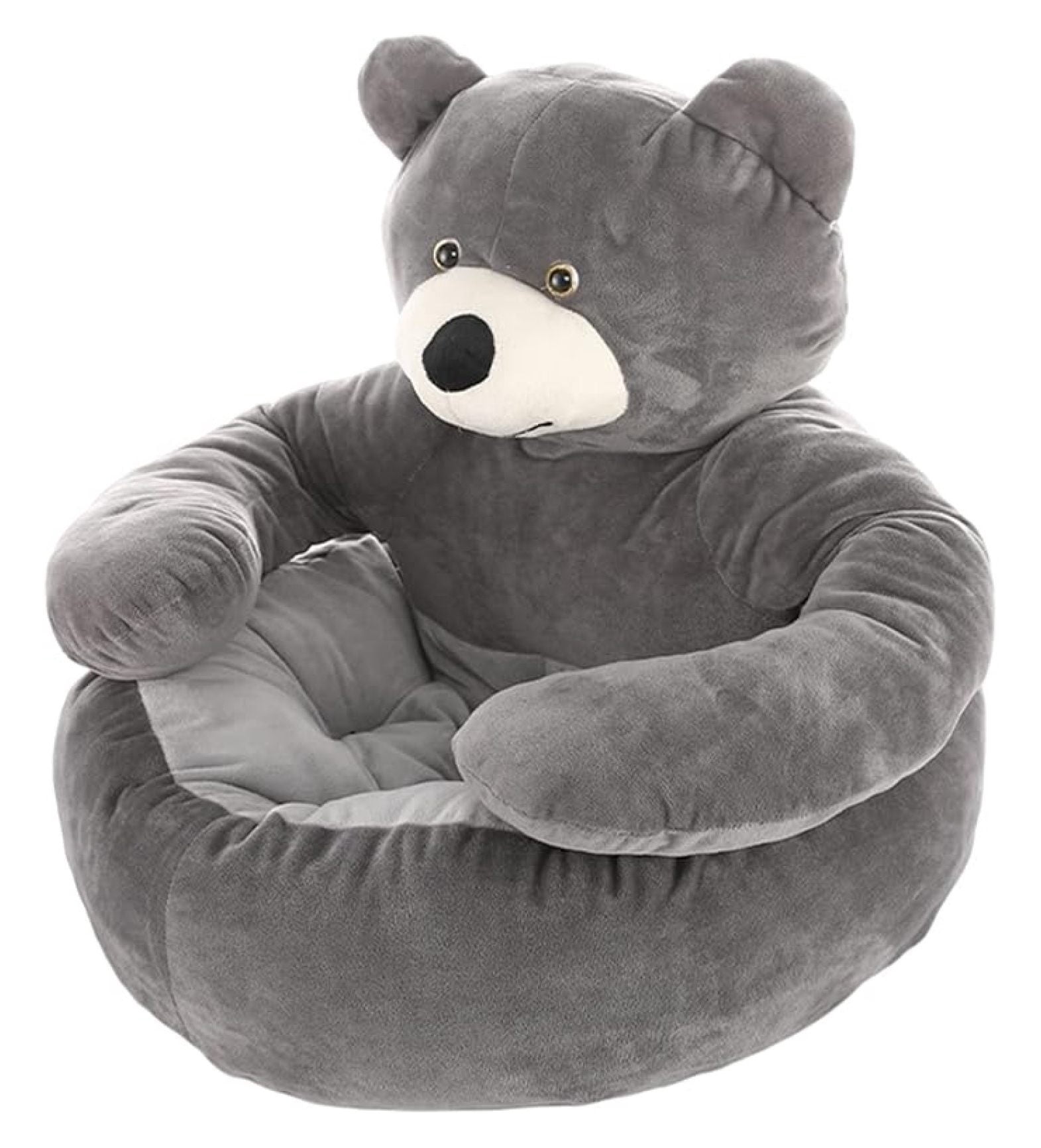 Bear Hug Pet Bed - Short Plush Cuddler Cat Sleeping Mat, Cozy Bear ...