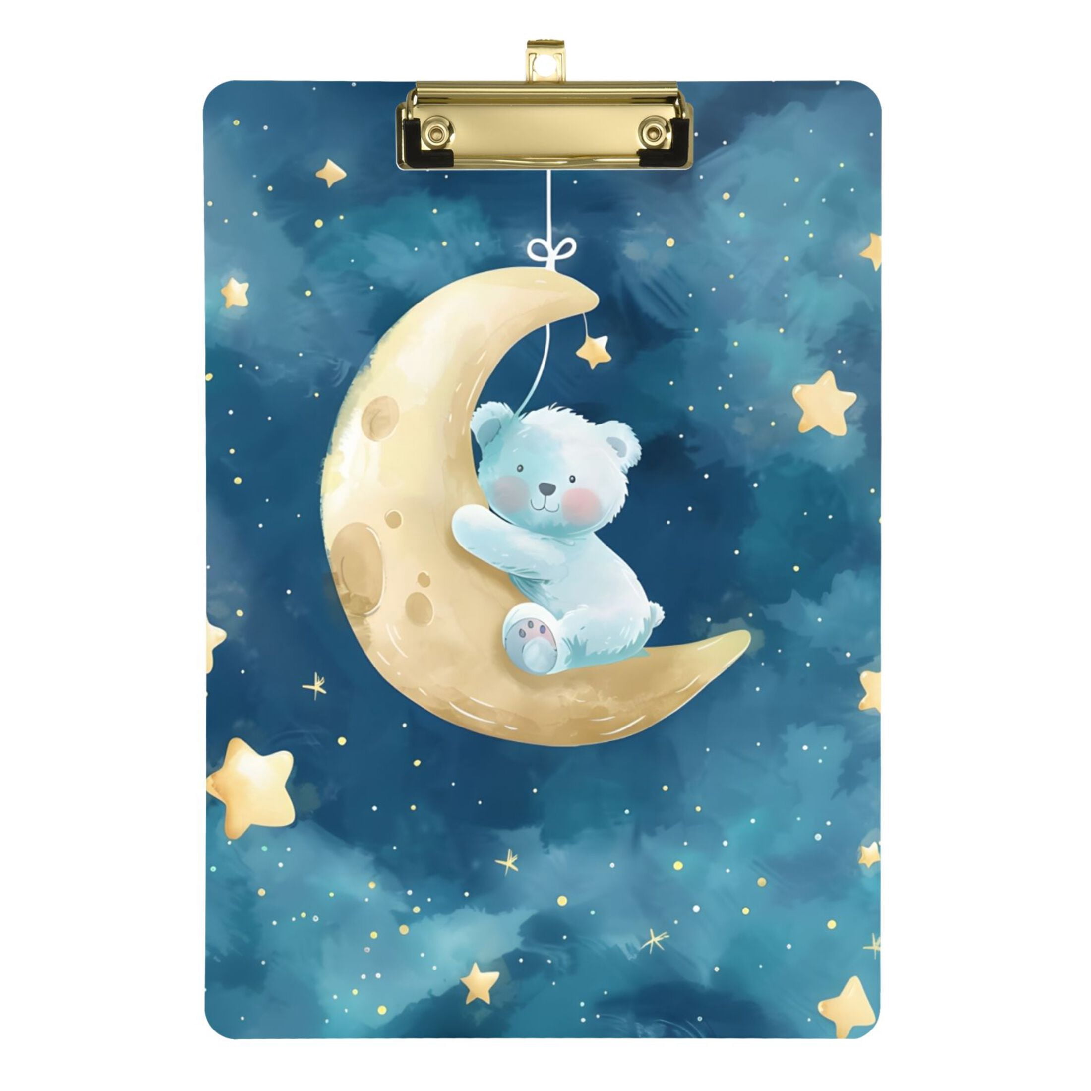 Bear Hug The Moon Stars Acrylic Clipboard Drawing Board Clipboard with ...