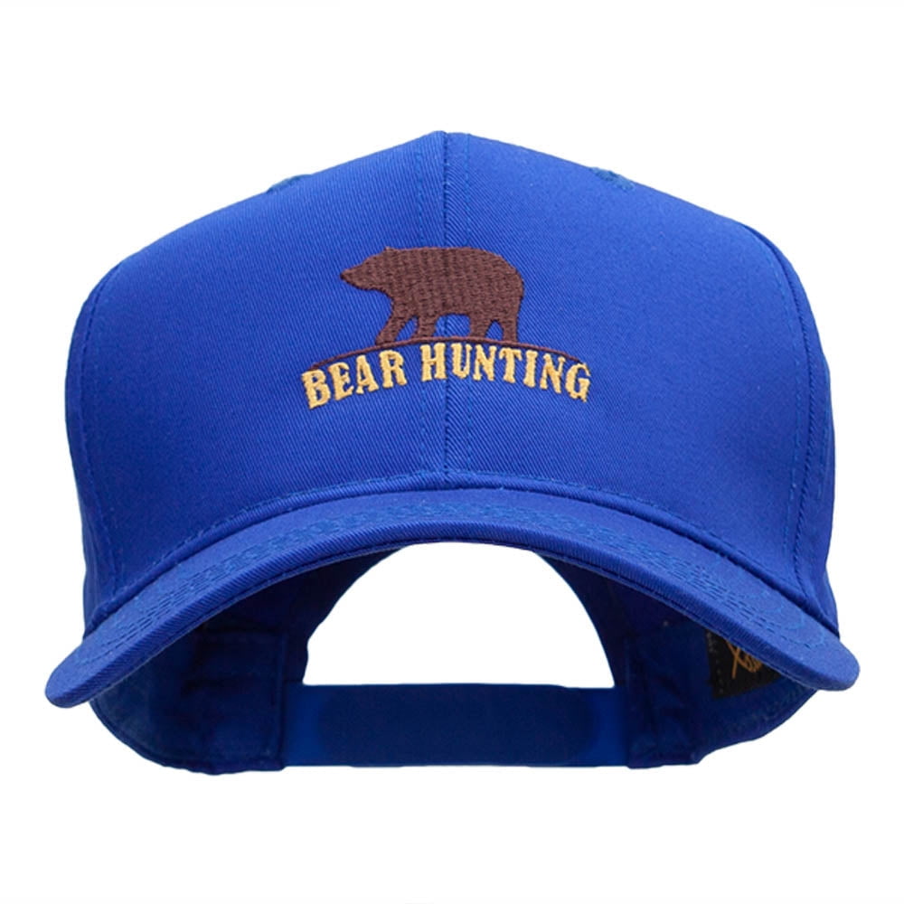 Bear Hunting Embroidered Cotton Twill Pro Style Cap - Royal OSFM ...