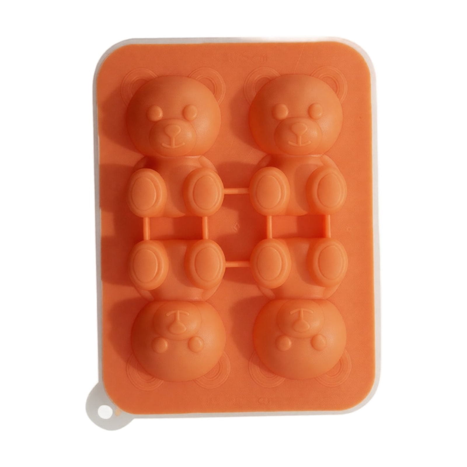 Bear Ice Chunks Mold Silicone, 4 Cavity Easy Release Grade Colorful ...