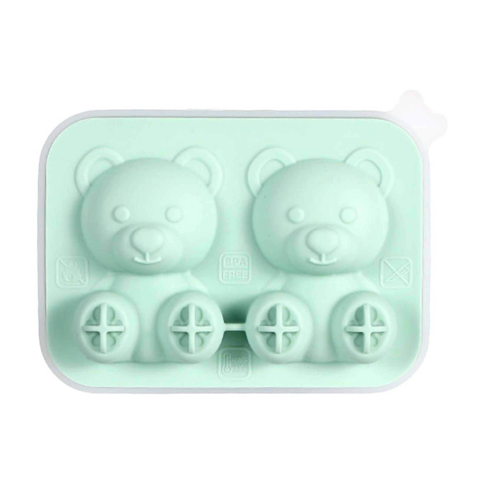 Bear Ice Cube Tray Mold - 3D Bear Shape Ice Cube Trays, Cute Ice Cube ...