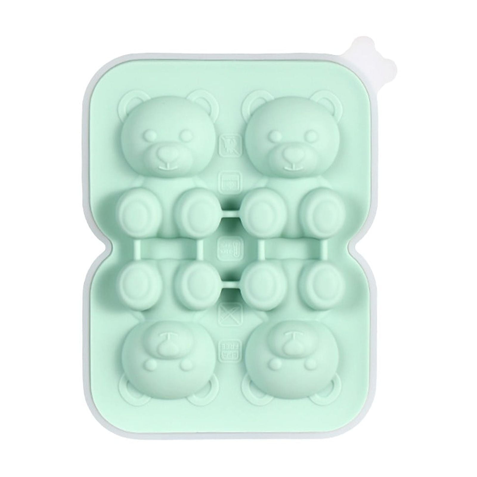 Bear Ice Cube Tray Mold - 3D Bear Shape Ice Cube Trays, Cute Ice Cube ...
