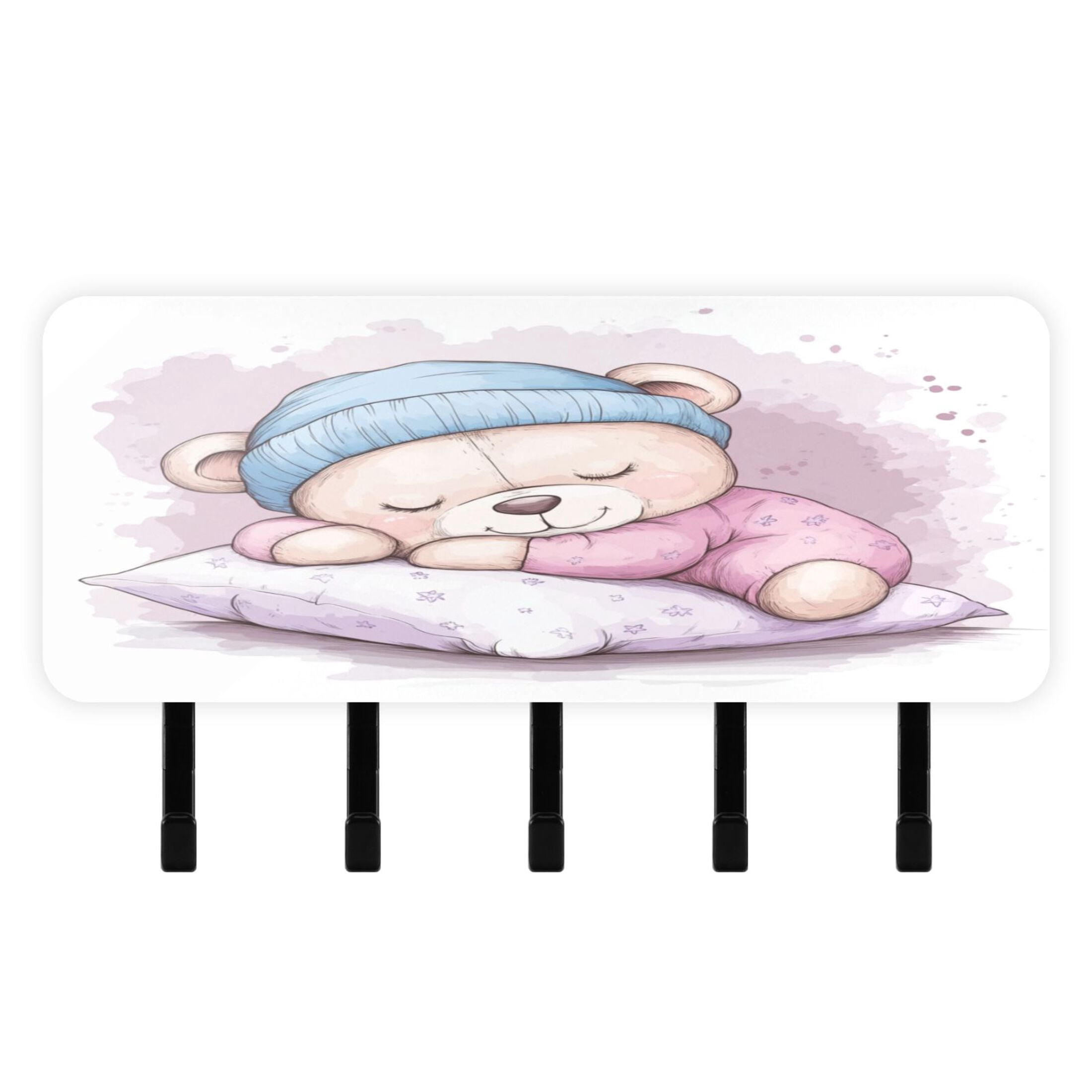 Bear Key Holder for Wall Mail Holder Organizer with 5 Key Hooks Wall ...